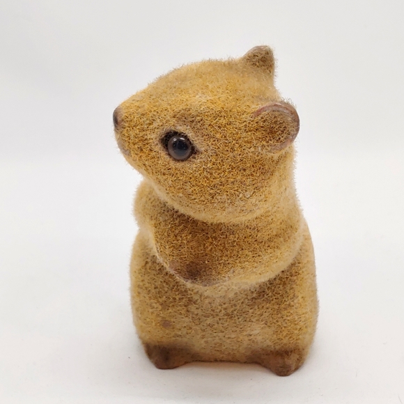 Vintage | Accents | Vintage Fuzzy Ceramic Squirrel Bank | Poshmark